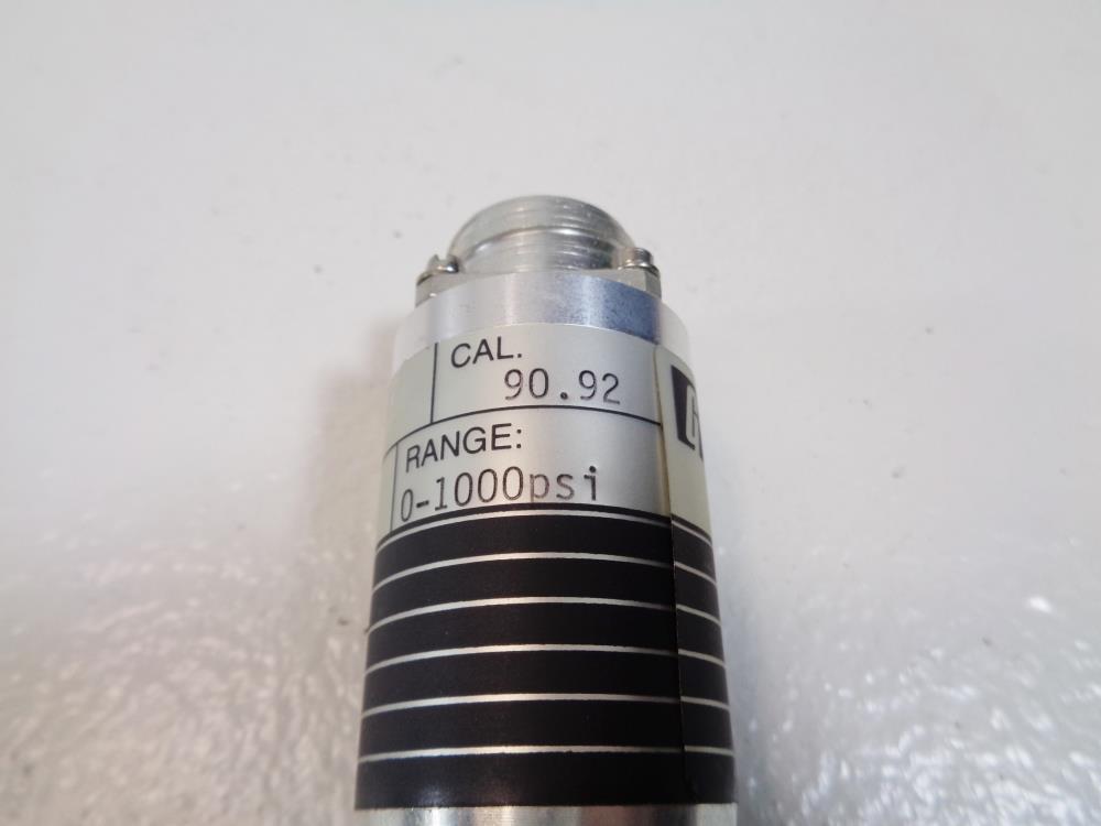 Gentran Pressure Transducer 0-1000psi Model# GT72HP/6-1K with 90.92 Cal