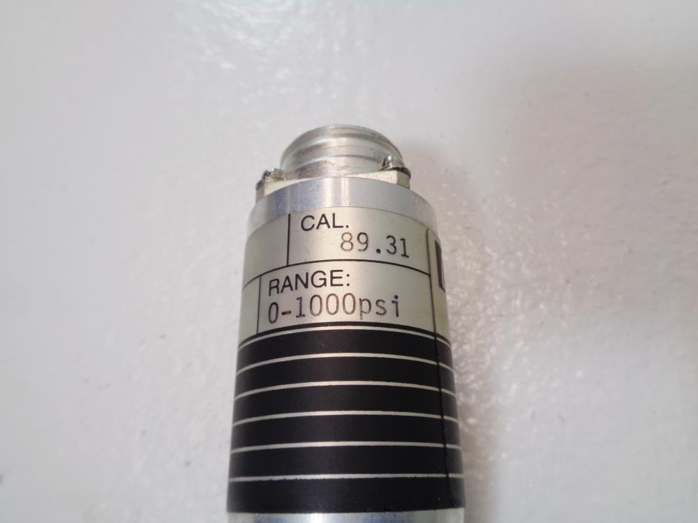 Gentran Pressure Transducer 0-1000psi Model# GT72HP/6-1K with 89.31 Cal