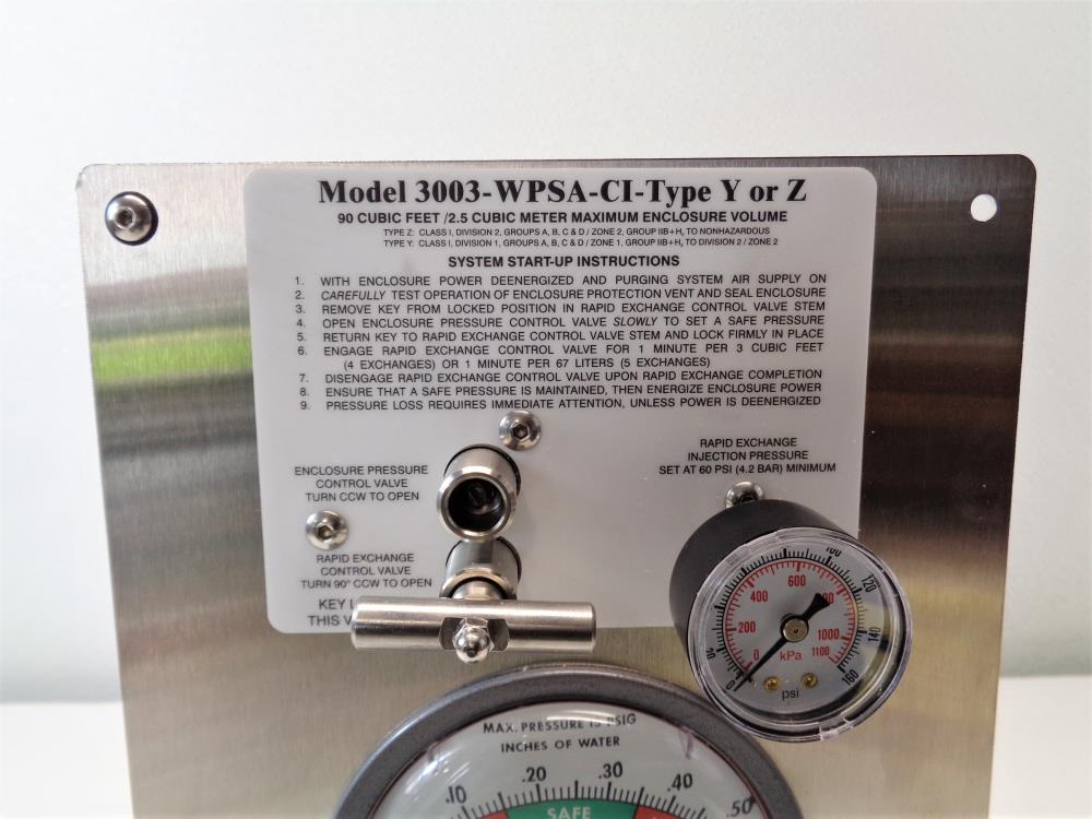 Pepperl Fuchs Purge System 3003-WPSA-CI-Type Y or Z with Dwyer 1950G-0 ...