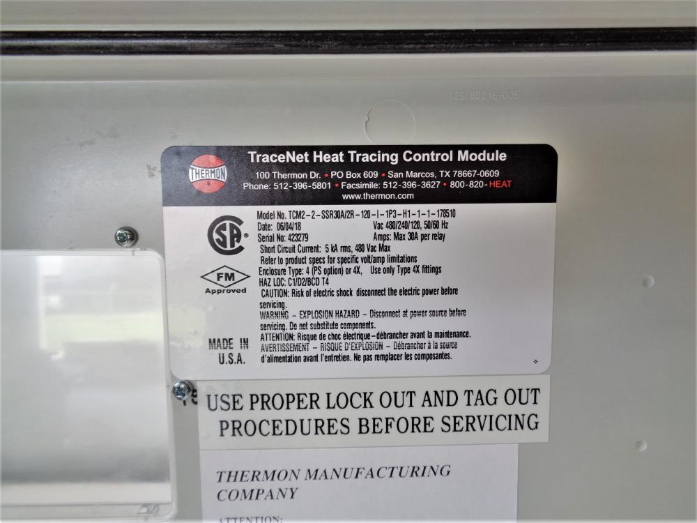 Thermon TraceNet Heat Tracing Control TCM2-2-SSR30A/2R-120-I-1P3-H1-1-1 ...
