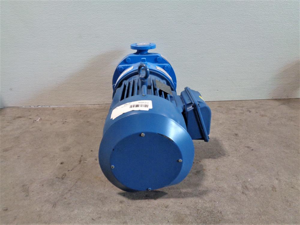 ITT Goulds 3298 Chemical Process Pump 1"x1.5"-6", Tefzel Liner w/ 5HP ...