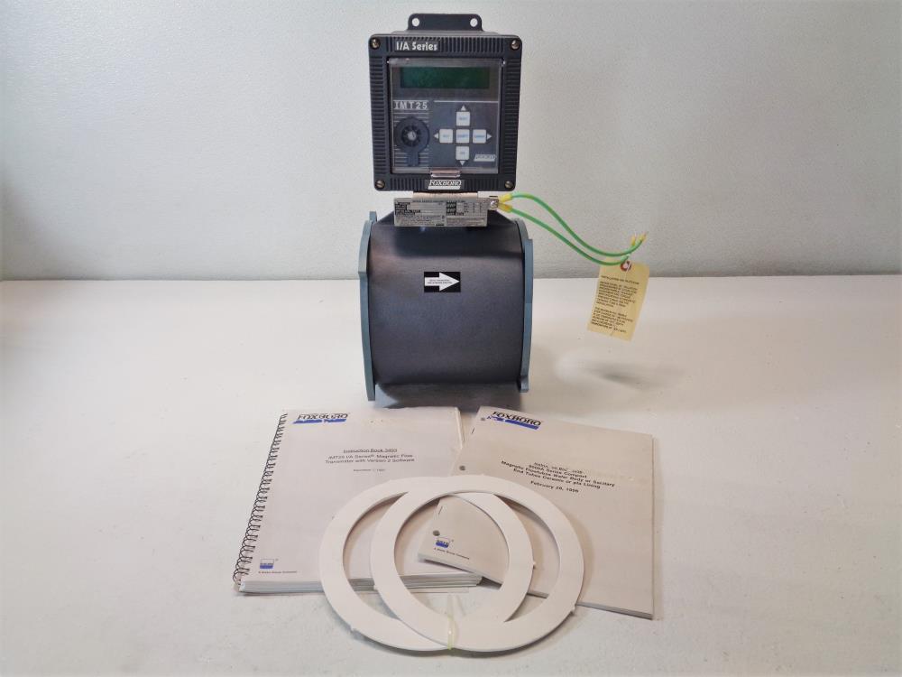Foxboro 6" Magnetic Flowtube 8006A-WCI-PJGFGZ-A w/ Transmitter IMT25 ...