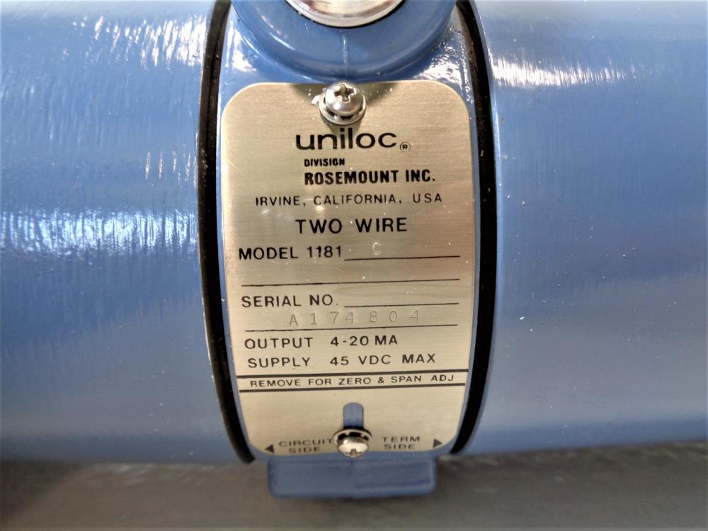 Rosemount Uniloc Two-Wire Transmitter 1181C