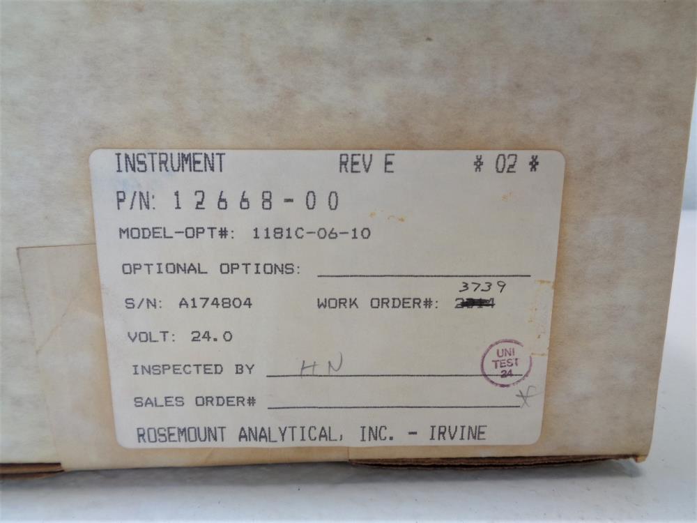Rosemount Uniloc Two-Wire Transmitter 1181C