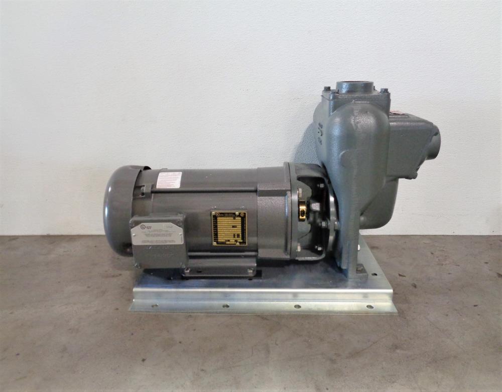 MP Pumps 2" Petroleum Self-Priming Centrifugal Pump 38497 & Baldor 5 ...