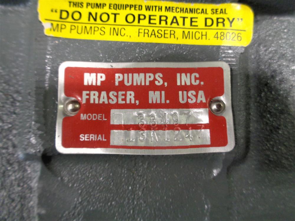 MP Pumps 2" Petroleum Self-Priming Centrifugal Pump 38497 & Baldor 5 ...