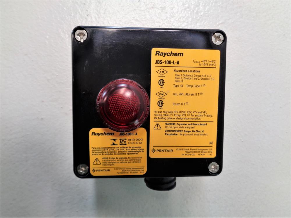 Raychem Single Entry Power Connection w/ Light & Junction Box JBS-100-L-A