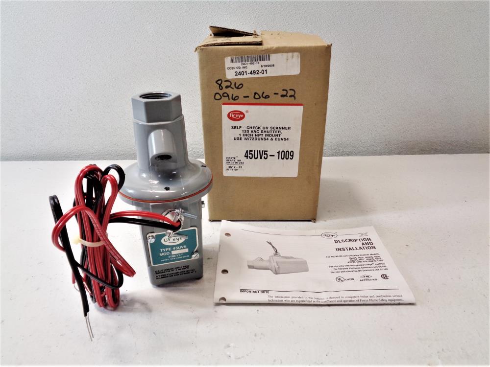 Fireye Self-Check UV Scanner 45UV5-1009