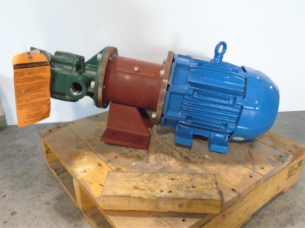 Roper Gear Pump, Type 1, Fig 18AM16 with WEG 3 HP Motor 00318XT3E182TC