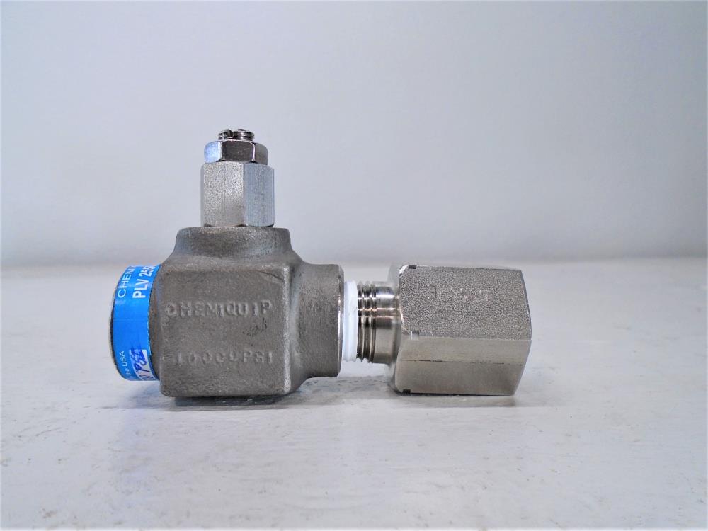 Lot of (3) Chemiquip 1/2" NPT Pressure Limiting Valve PLV 2550