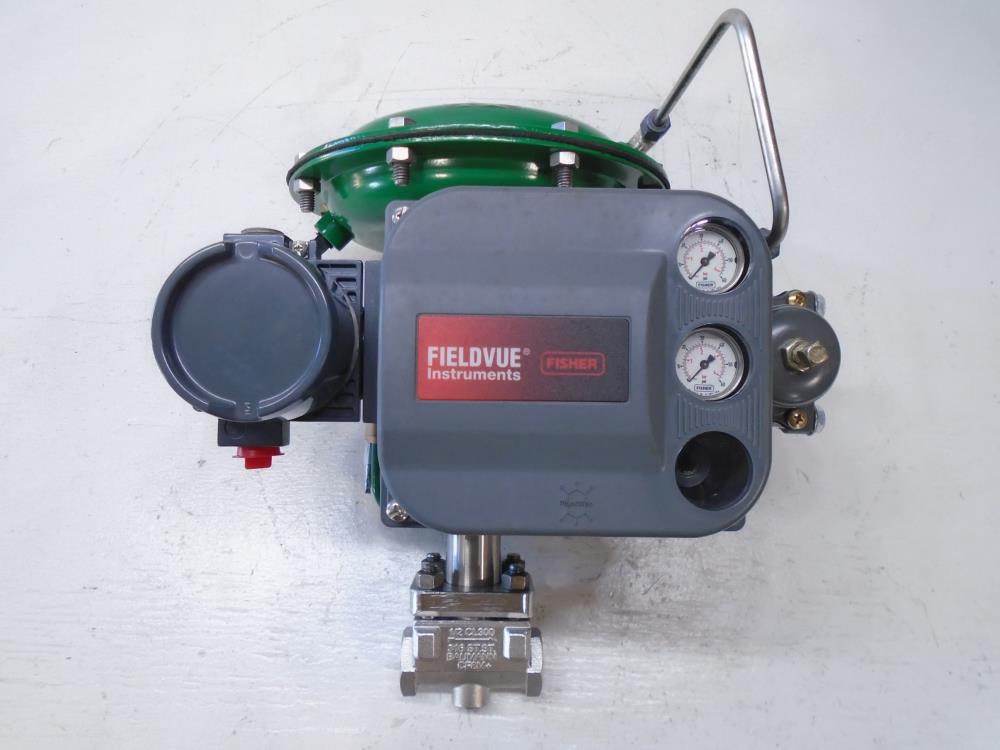 Baumann 24102S Control Valve 1/2" NPT 300# 316SS w/ Fisher Fieldvue DVC6200