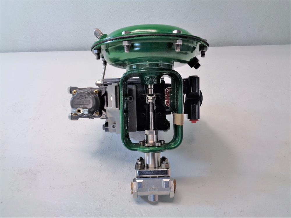 Baumann 24102S Control Valve 1/2" NPT 300# 316SS w/ Fisher Fieldvue DVC6200