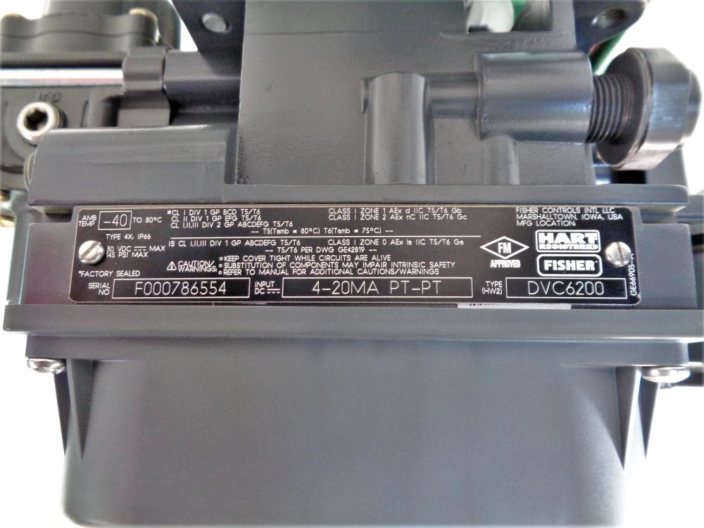 Baumann 24102S Control Valve 1/2" NPT 300# 316SS w/ Fisher Fieldvue DVC6200