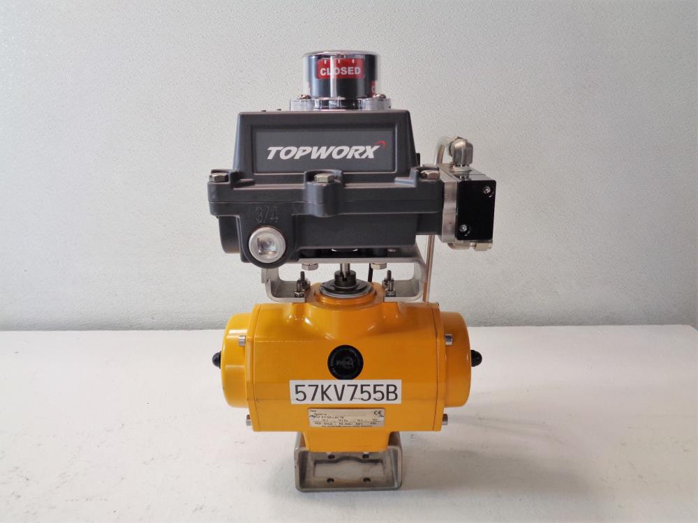 Emerson Field Q Actuator QS0100.U03STACW with TopWorx DXP Valve ...