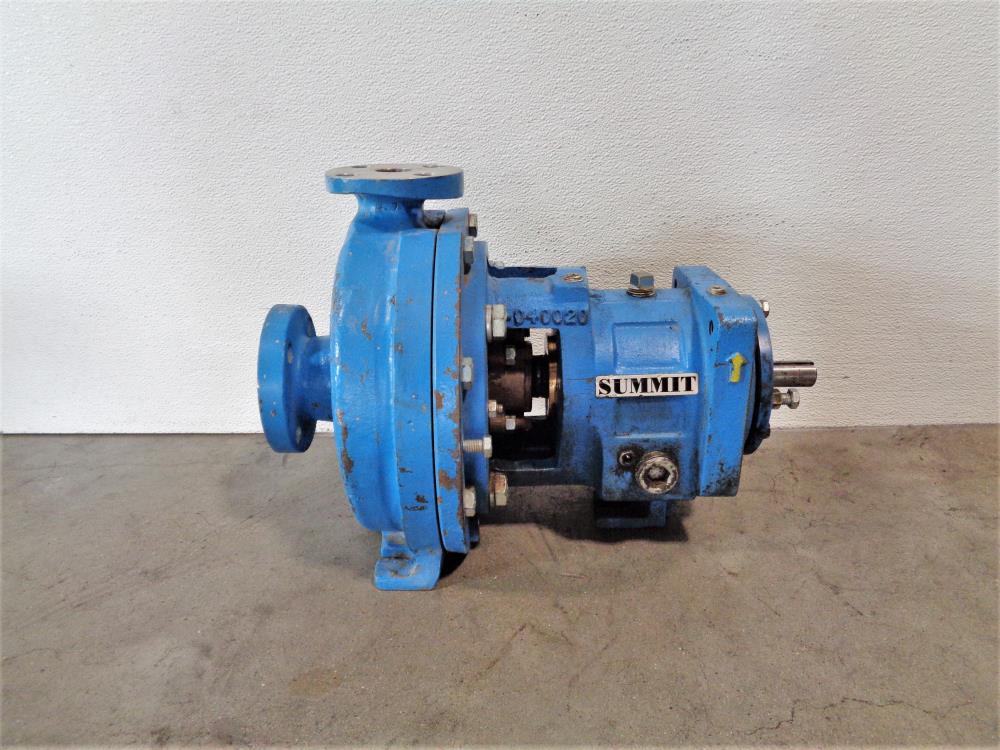 Summit ANSI Centrifugal Chemical Pump 2196, Size 1" x 1.5" - 6