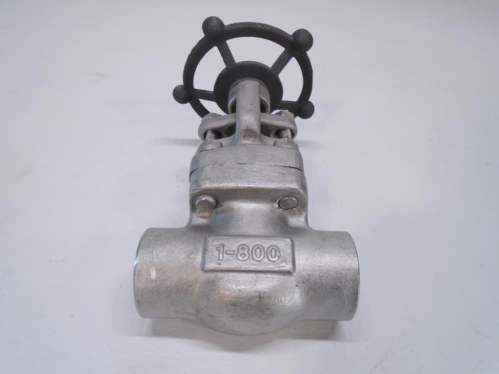 1" Threaded Warren Stainless Gate Valve, #801HF-T