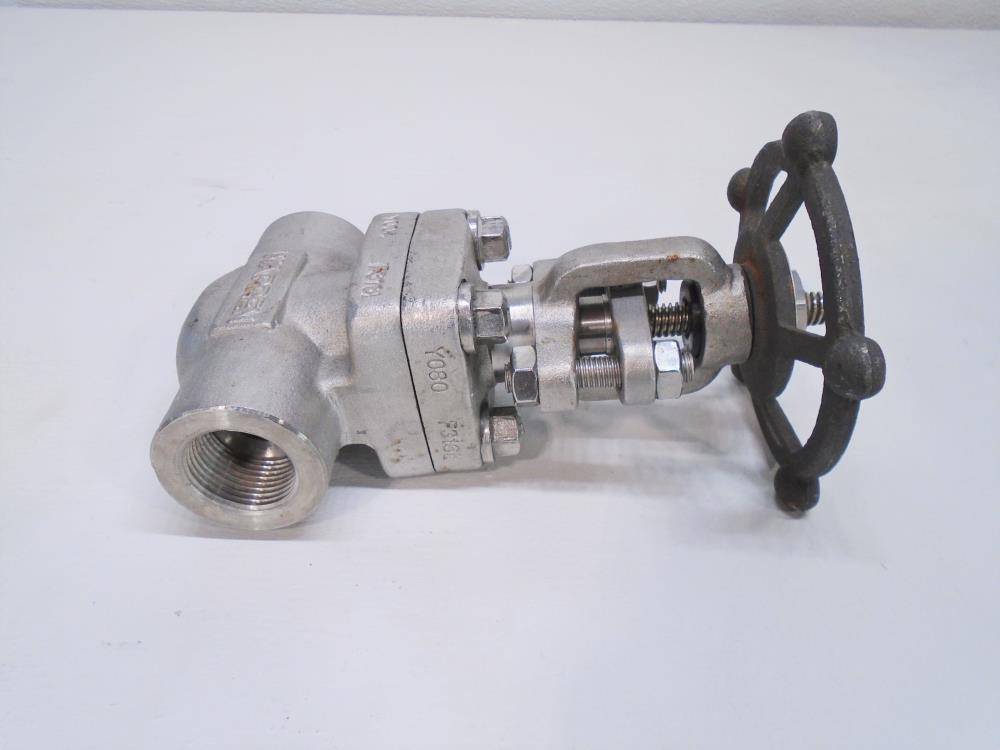 1" Threaded Warren Stainless Gate Valve, #801HF-T