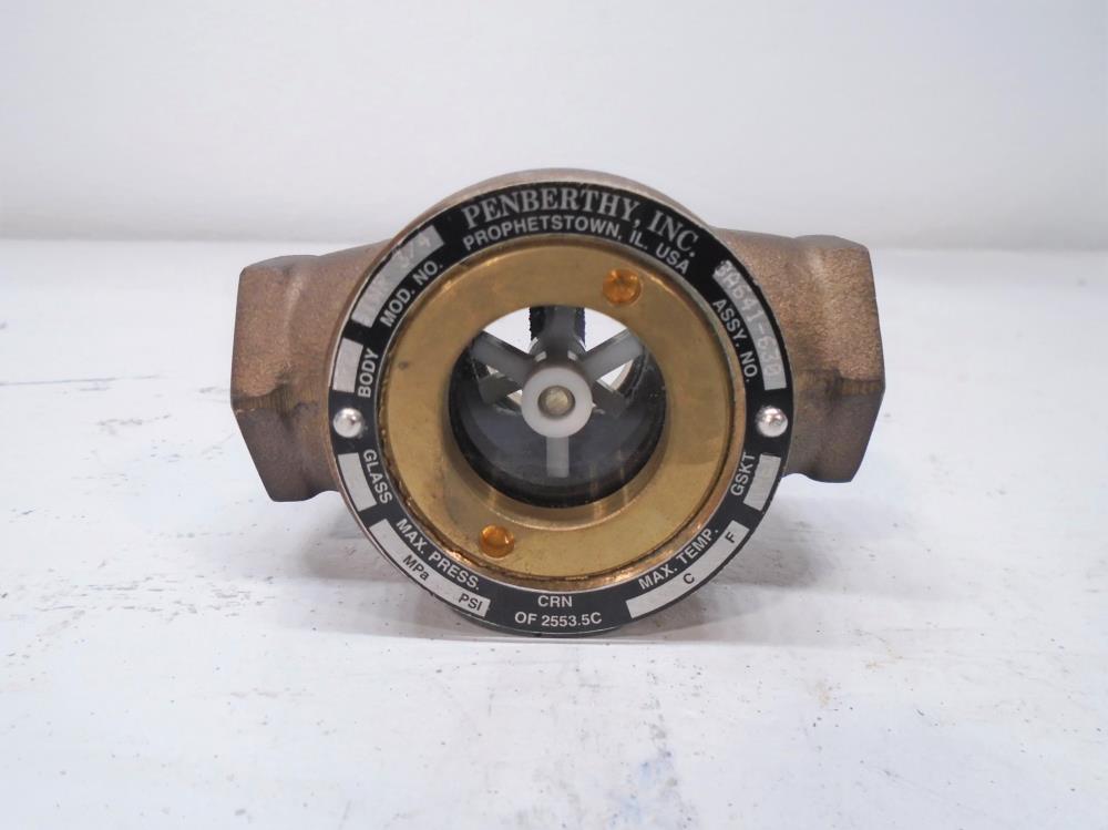 Penberthy 3/4" NPT Sight Flow Indicator with Rotator STWR, Bronze