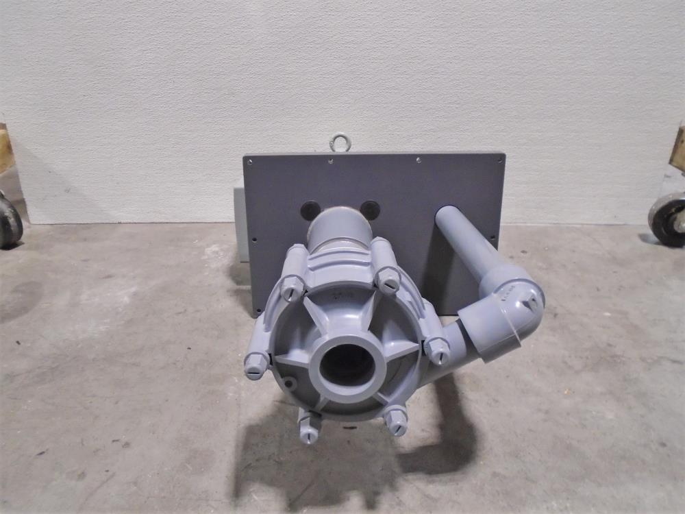 Serfilco 2" NPT Vertical Polypropylene Pump PS-45-0239-LX with WEG 5 HP ...