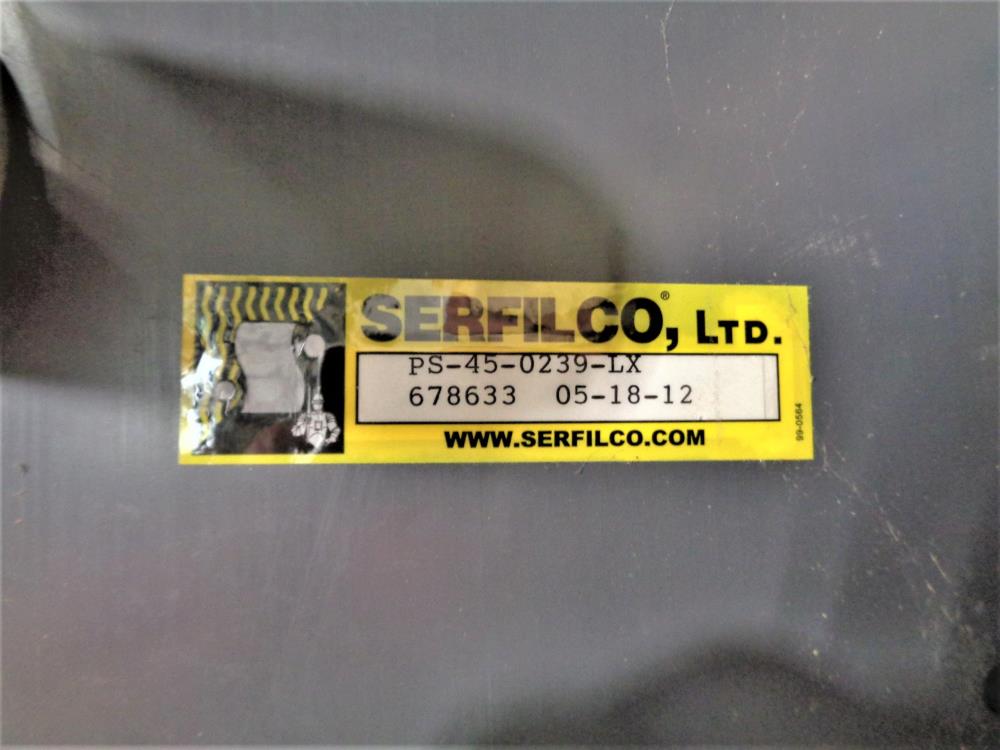 Serfilco 2" NPT Vertical Polypropylene Pump PS-45-0239-LX with WEG 5 HP ...