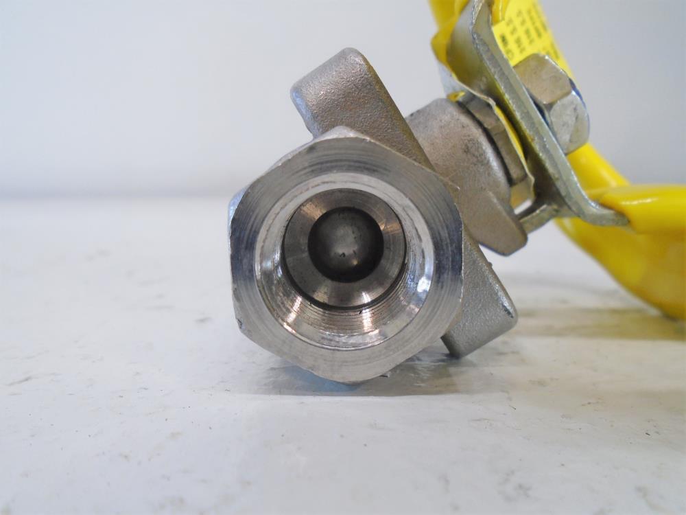 Lot of (4) Apollo Ball Valves, 3/8" NPT CF8M #76-102-15 and 1" NPT WCB ...