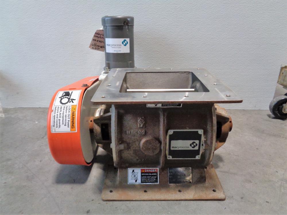 Mac Process 10" CF8 Rotary Air Lock Valve MD40, Dodge Tigear Reducer ...
