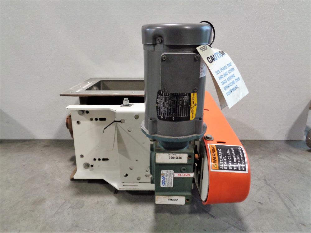 Mac Process 10" CF8 Rotary Air Lock Valve MD40, Dodge Tigear Reducer ...