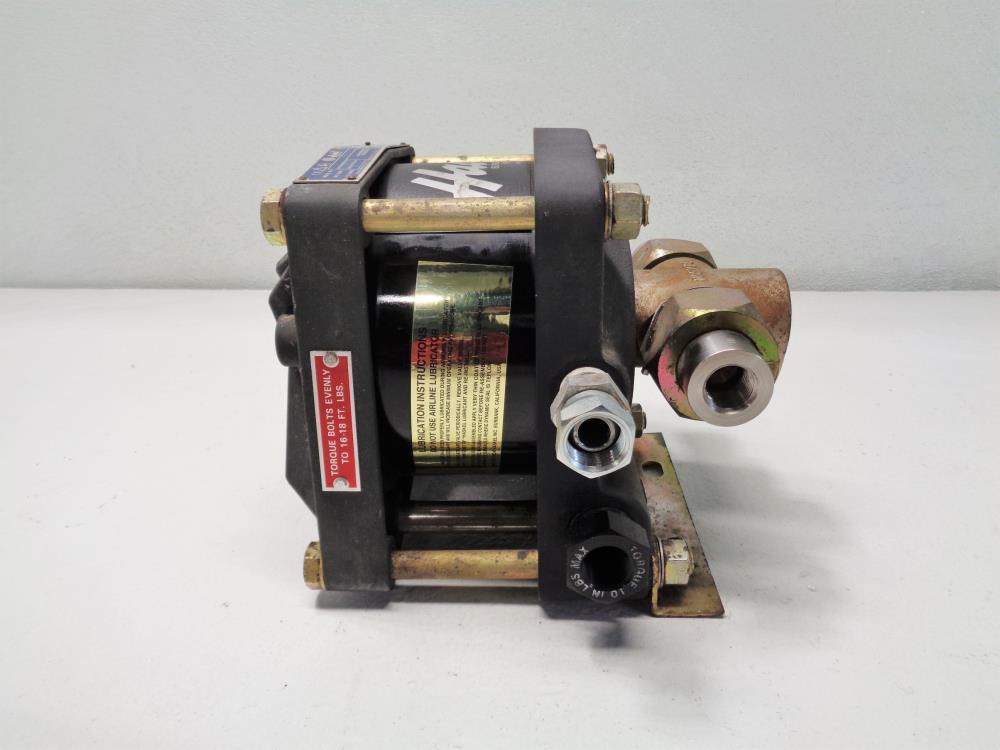 Haskel Air Driven Fluid Pump AW-35, 35:1 Ratio, 150 PSI, 1/2" NPT