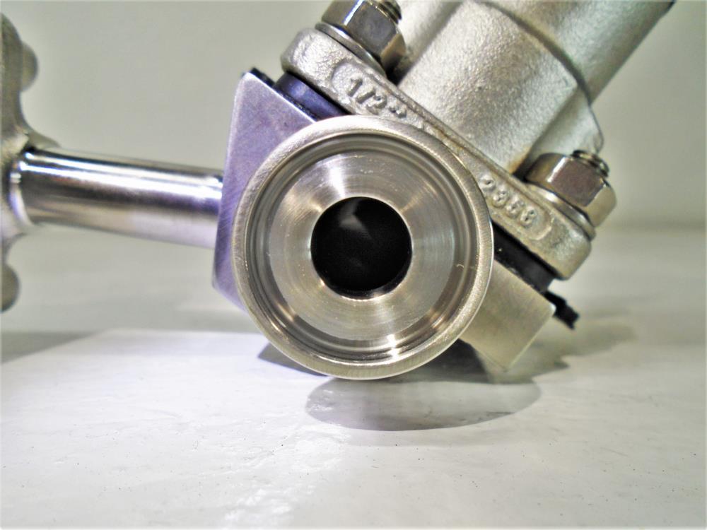 ITT 1/2" Tri-Clamp Valve w/ Handwheel, Stainless, SA-2-.5-F-419-R-2-0-0 ...