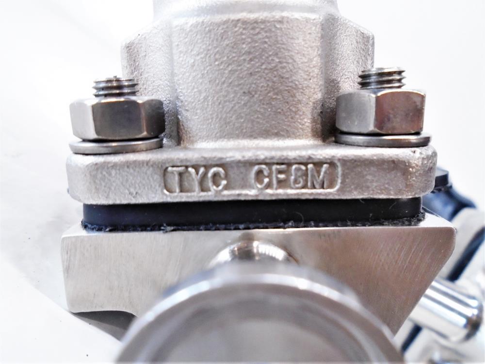 ITT 1/2" Tri-Clamp Valve w/ Handwheel, Stainless, SA-2-.5-F-419-R-2-0-0 ...
