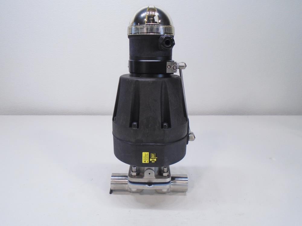 ITT 1.5" Butt-Weld Diaphragm Valve w/ B217 Actuator & Westlock Limit ...