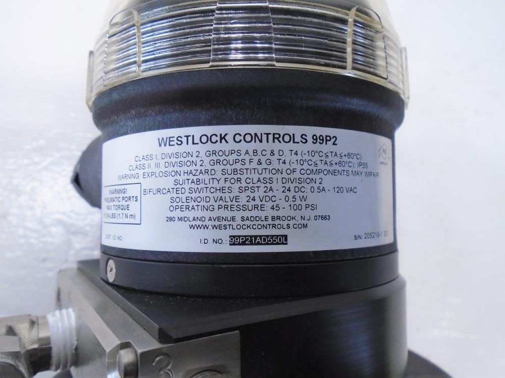 ITT 1.5" Butt-Weld Diaphragm Valve w/ B217 Actuator & Westlock Limit ...