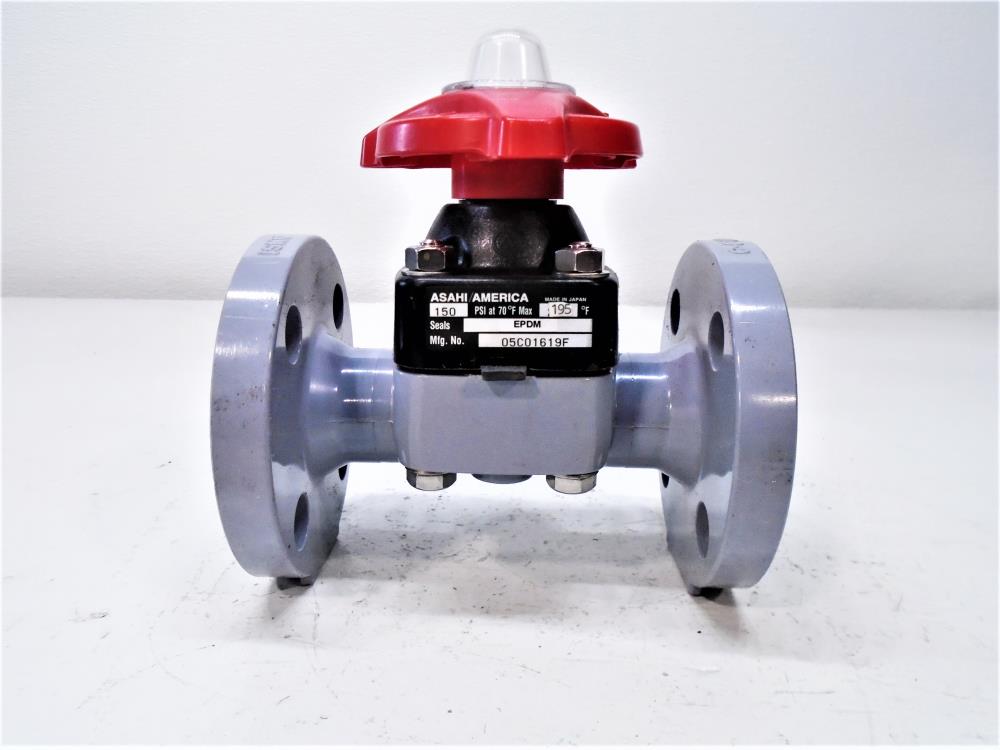 Asahi/America 1" CPVC Diaphragm Valve, 150 PSI, EPDM, Mfg # 05C01619F