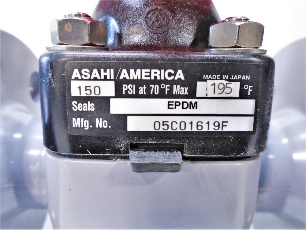 Asahi/America 1" CPVC Diaphragm Valve, 150 PSI, EPDM, Mfg # 05C01619F