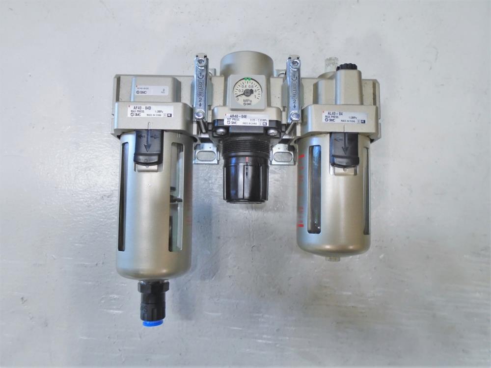 SMC Filter Regulator Lubricator Assembly AC40-04DE, AF40-04D, AR40-04E ...
