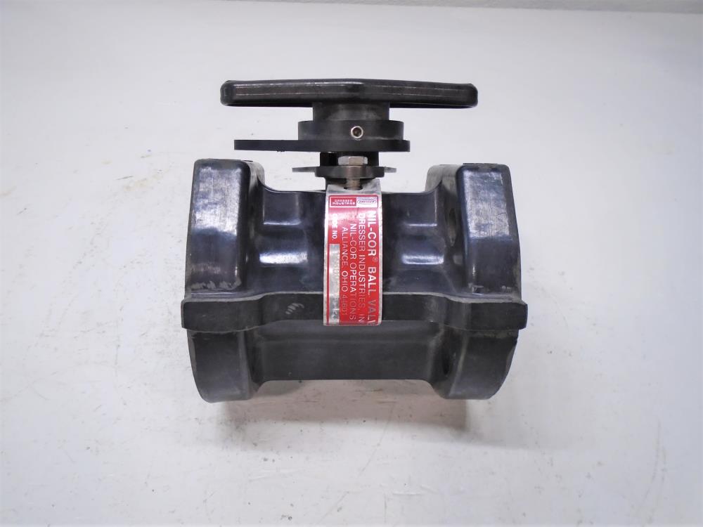 Nil-Cor 1" 150# Fiberglass Ball Valve, Code 1-500-ST-T-S
