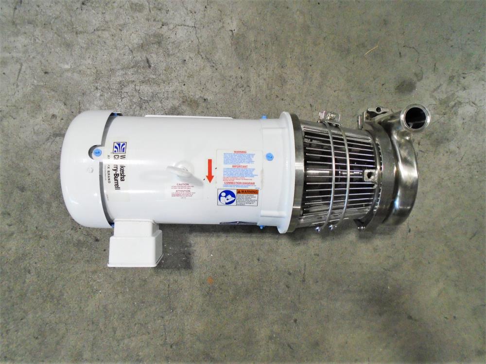 Waukesha Cherry-Burrell C216 Centrifugal Pump w/ Baldor Reliance Motor ...