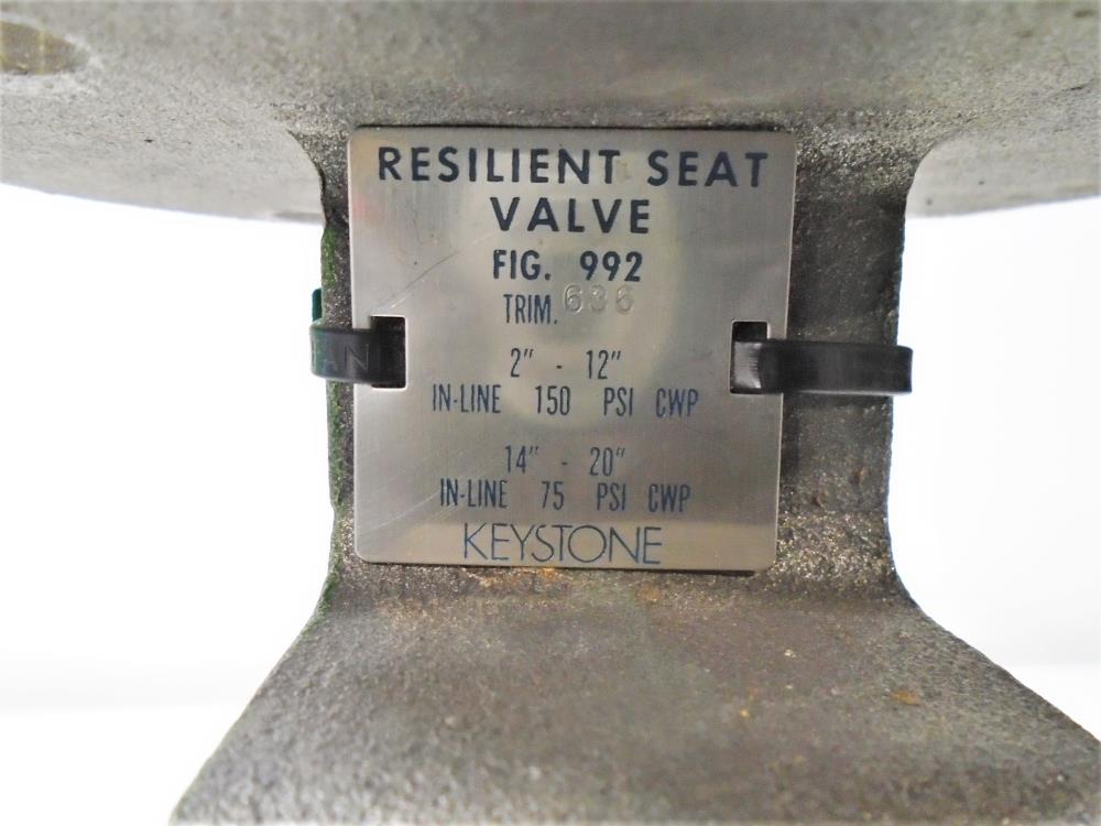 Keystone 8" 150# Stainless Steel Resilient Seat Butterfly Valve, Figure ...