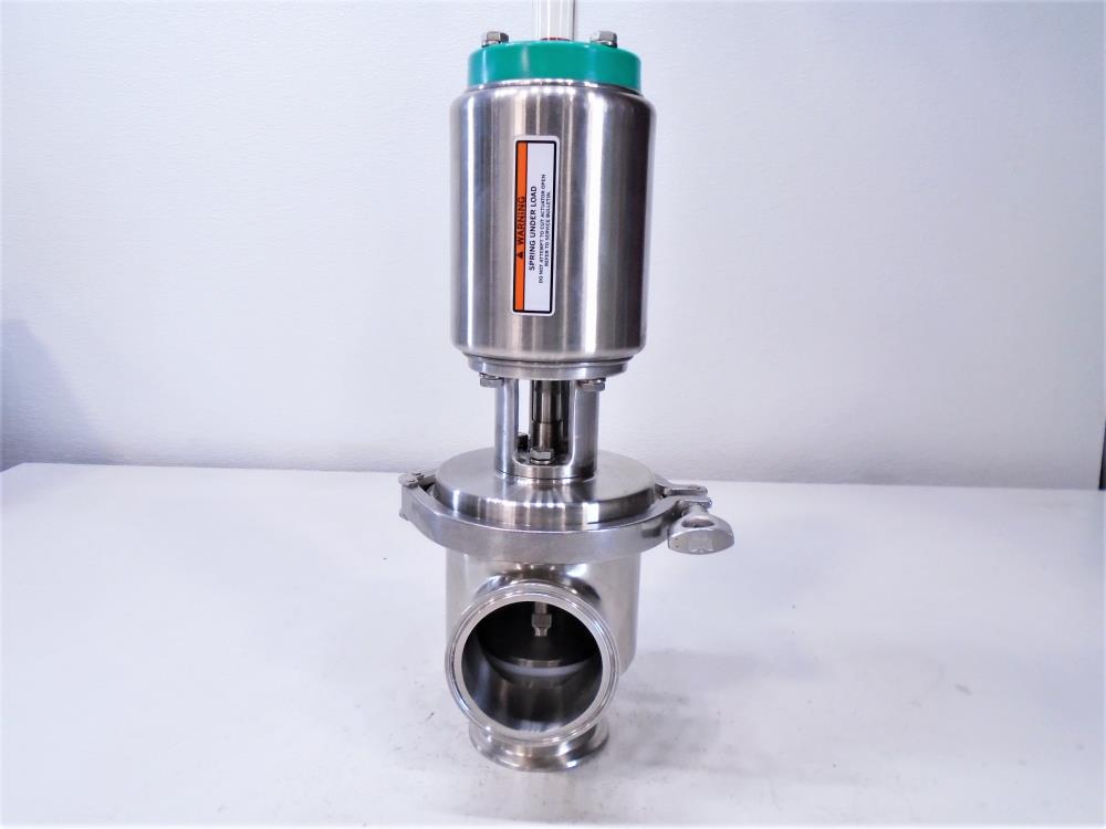 Alfa Laval Tri-Clover 3" Stainless Sanitary Valve, Model 761TR-10M-20S ...