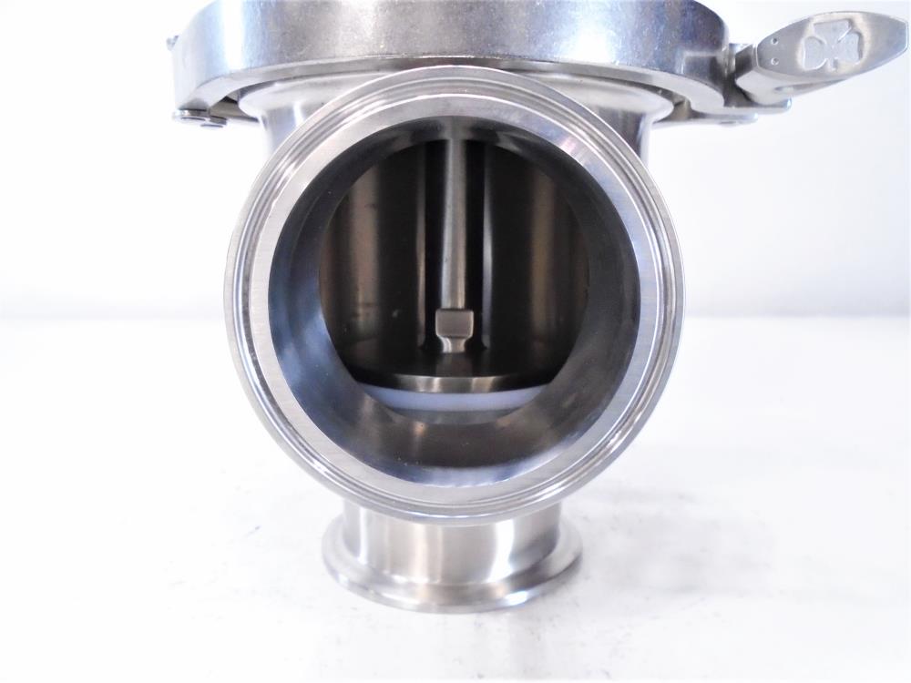 Alfa Laval Tri-Clover 3" Stainless Sanitary Valve, Model 761TR-10M-20S ...