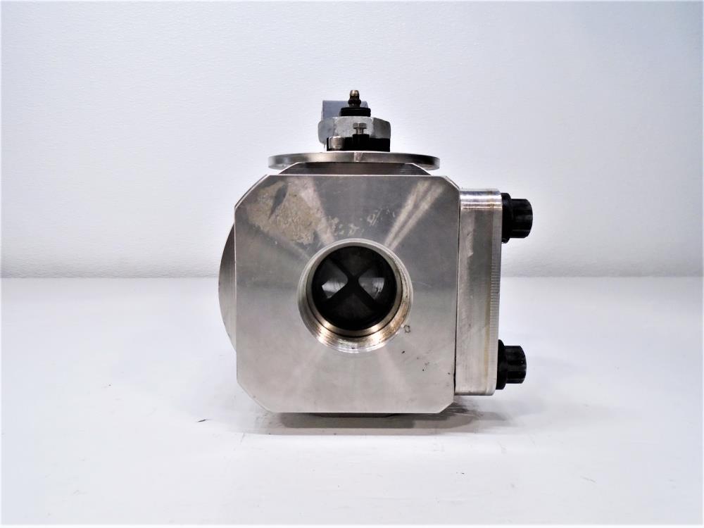 Cyclonic STDC Series 2" Threaded Side Entry Control Valve 316 Stainless ...
