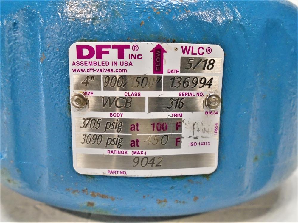 DFT 4" 900/1500# Wafer Style Silent Check Valve #9042, WCB Body, 316 Trim