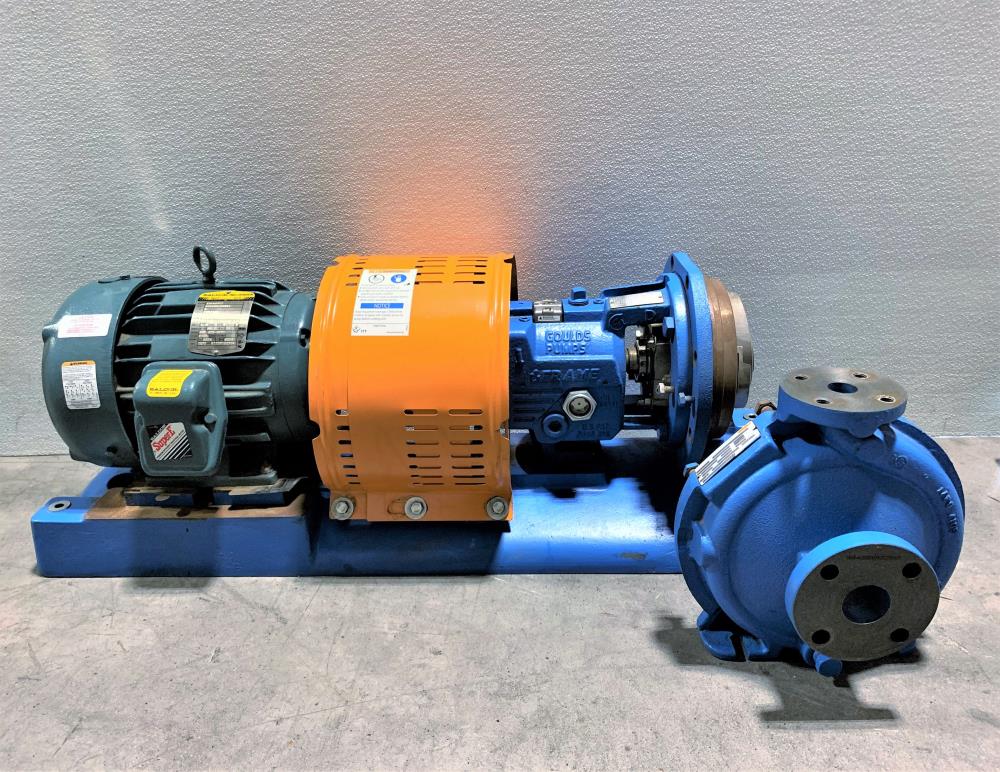 Goulds 3196 I-Frame Pump 1" x 1-1/2" - 8", DI/316, W/ Baldor 3HP Motor ...