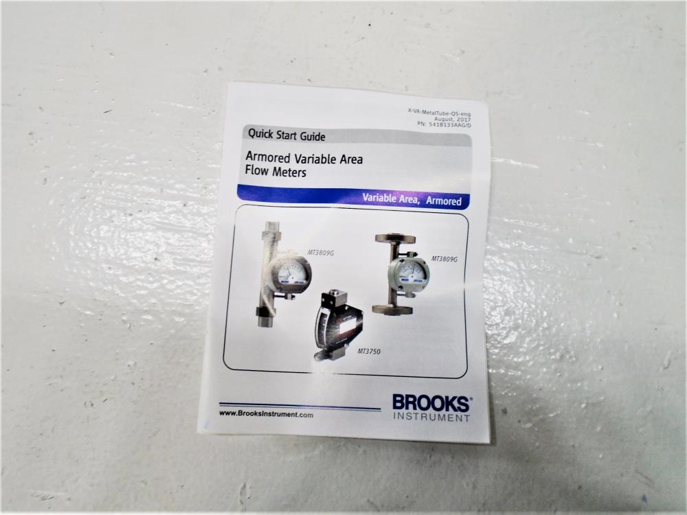 Brooks 1/2" NPT Armored Variable Area Flow Meter, Model ...