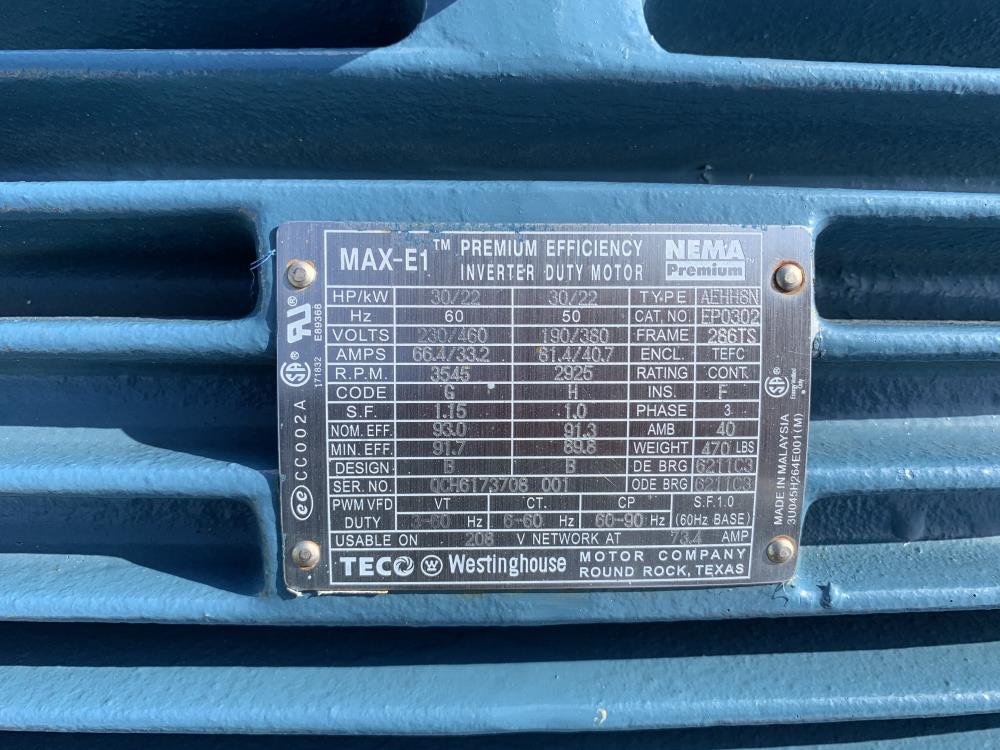 MET-PRO Dean R4144 Centrifugal Pump , 4" x 6" x 8-1/2", WCB 22 w/ 30HP ...
