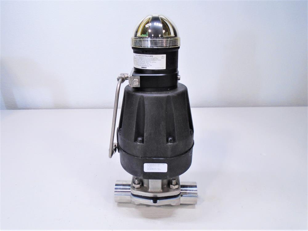 ITT 2" Butt-Weld 316 Sanitary Diaphragm Valve, B217 Actuator, Westlock ...