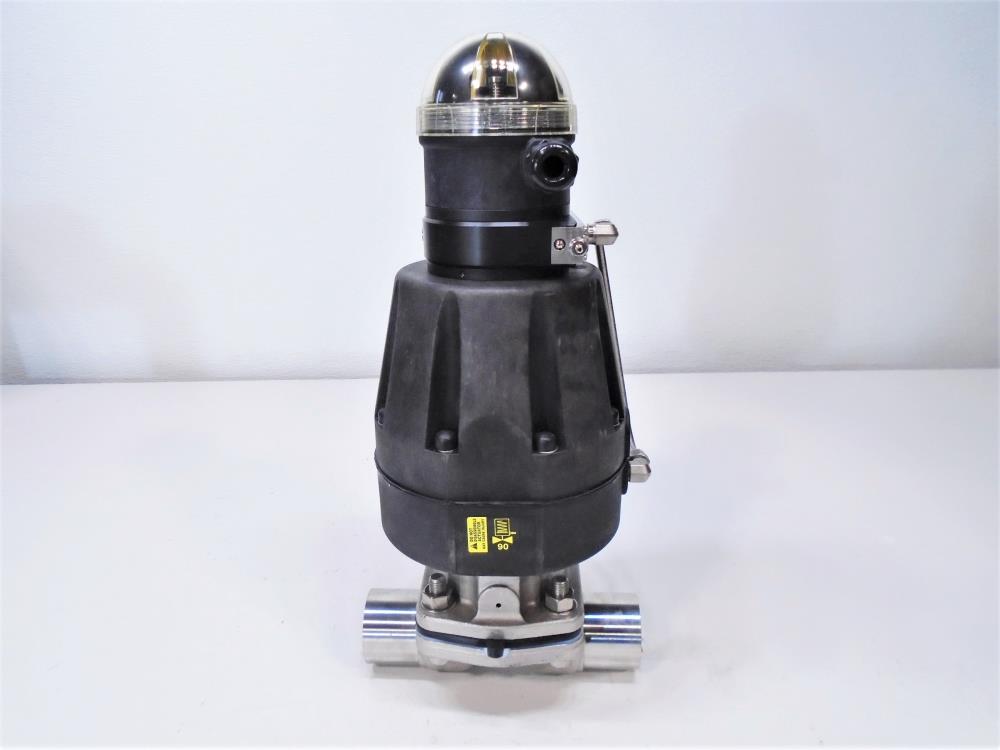 ITT 2" Butt-Weld 316 Sanitary Diaphragm Valve, B217 Actuator, Westlock ...