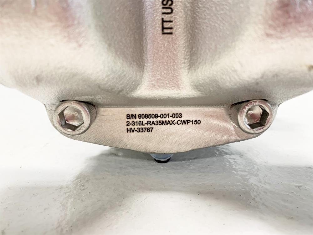 ITT 2" Butt-Weld 316 Sanitary Diaphragm Valve, B217 Actuator, Westlock ...