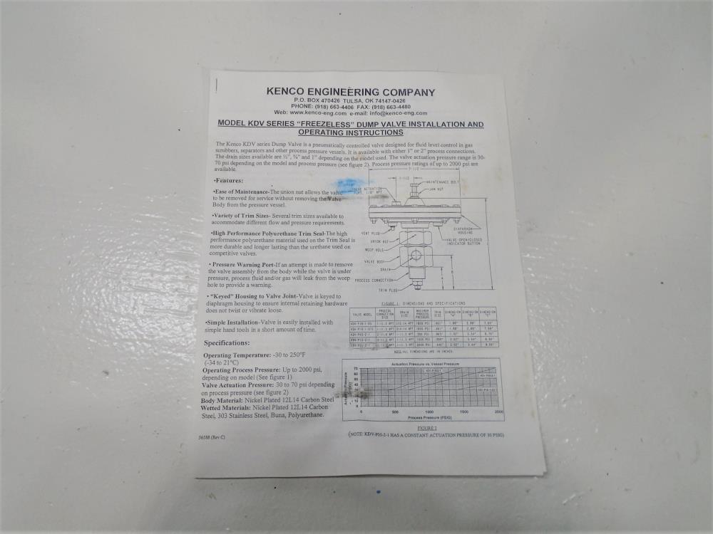 KENCO 2" NPT Freezeless Dump Valve KDV-P15-2-1