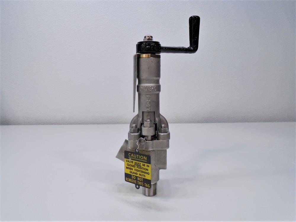 Strahman SV- 700 Sampling Valve 3/4" NPT, 600#, 316 Stainless Steel